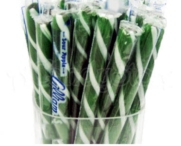 Green Apple Candy Sticks - 80ct | CandyStore.com