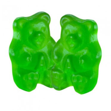Green Apple Gummi Bears - 5lb Bulk | CandyStore.com