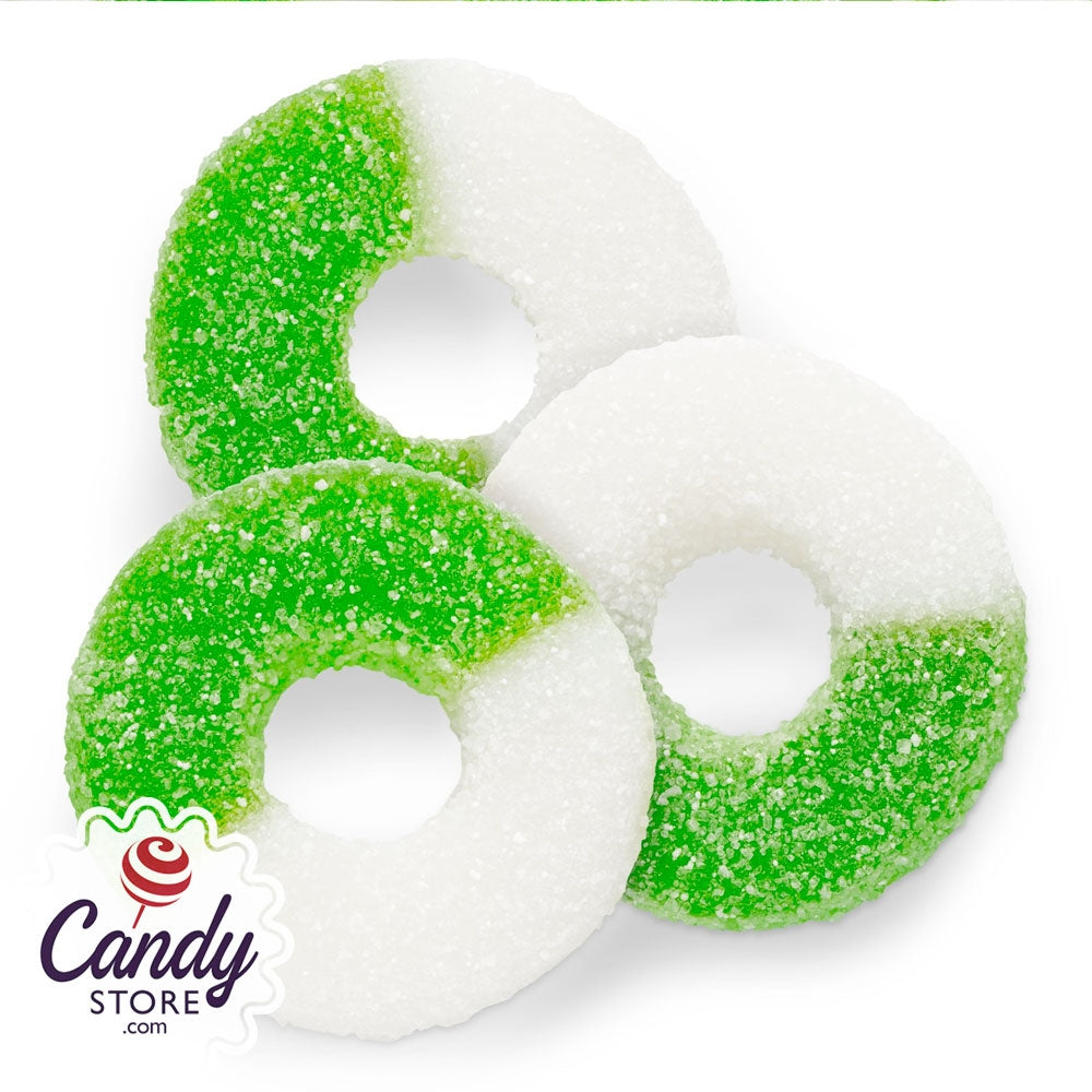 Green Apple Gummy Rings Candy - 5lb | CandyStore.com