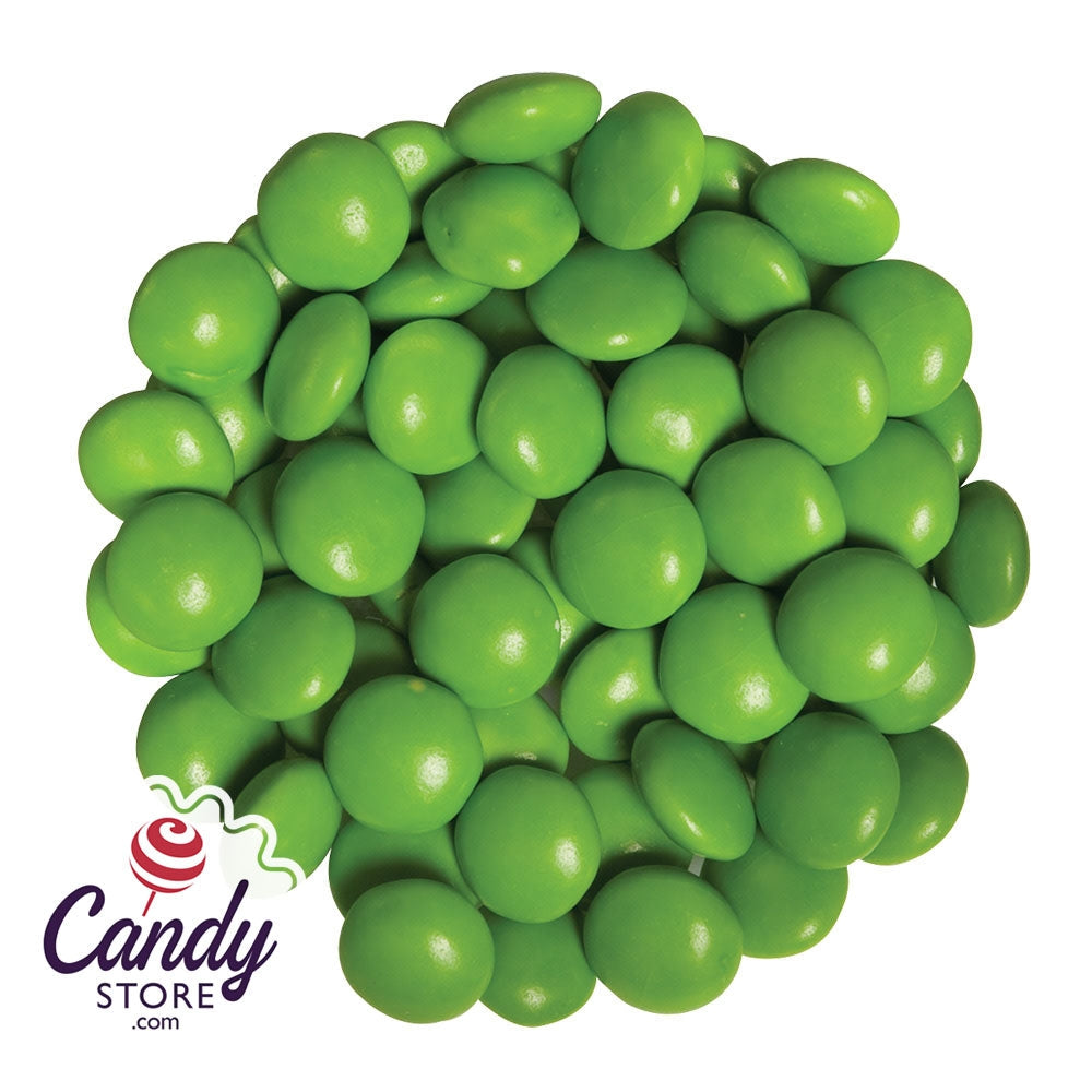 Green Chocolate Color Drops Candies 15lb Bulk - CandyStore.com