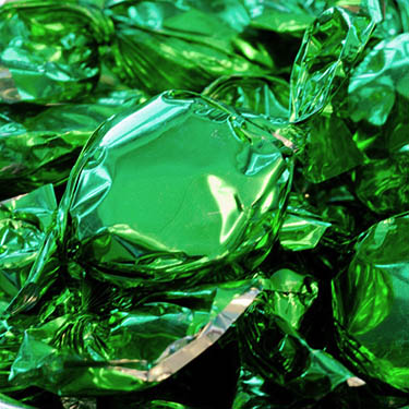 Green Foil Lime Hard Candy - 5lb Bulk | CandyStore.com