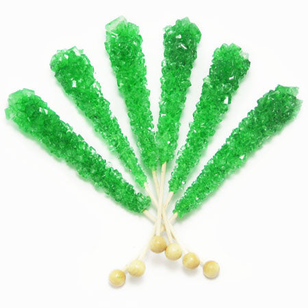 Green Rock Candy Sticks - 120ct | CandyStore.com