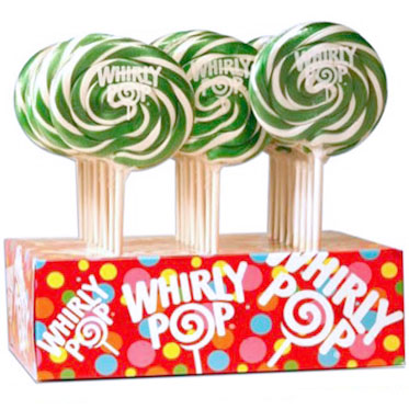Green Whirly Pops - 24ct Displays | CandyStore.com
