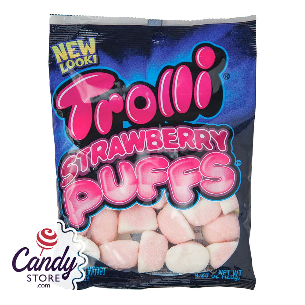Gummi Strawberry Puffs - 12ct Bags | CandyStore.com