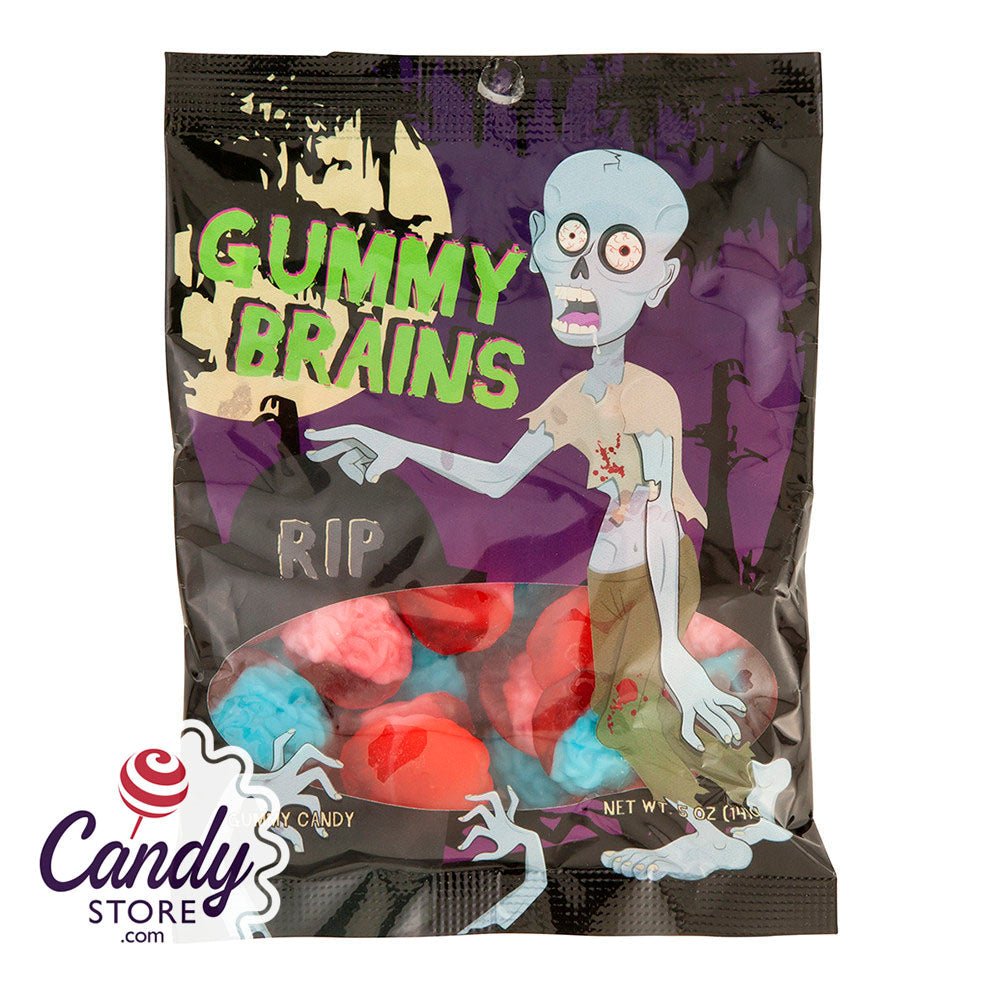 Gummy Brains 5oz Peg Bags 12ct - CandyStore.com