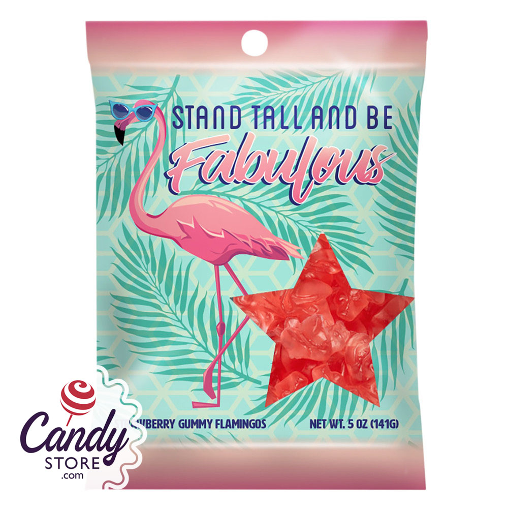 Gummy Flamingos Amusemints 5oz Peg Bags - 12ct | CandyStore ...