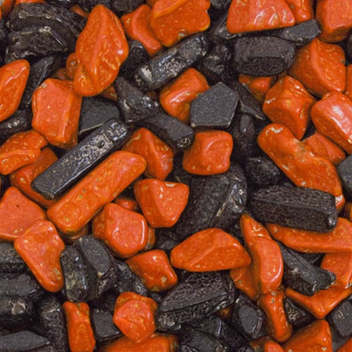 Halloween Orange & Black Choco Rocks - 5lb | CandyStore.com