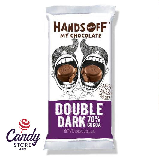 Hands Off My Chocolate Double Dark Chocolate Bar - 12ct