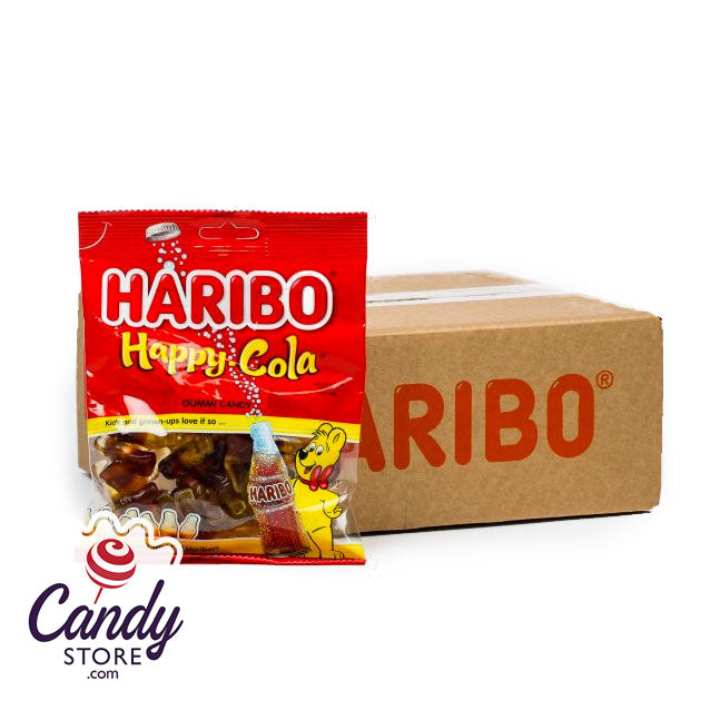 Haribo Happy Cola Bottles Gummi Candy 5oz Bags - 12ct