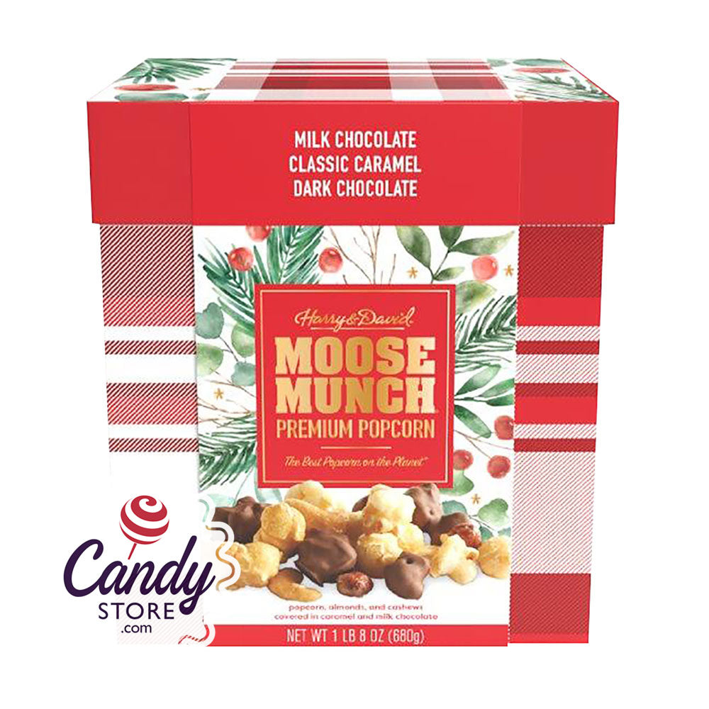 Harry & David Moose Munch Popcorn Assorted 24oz Drum 6ct - CandyStore.com