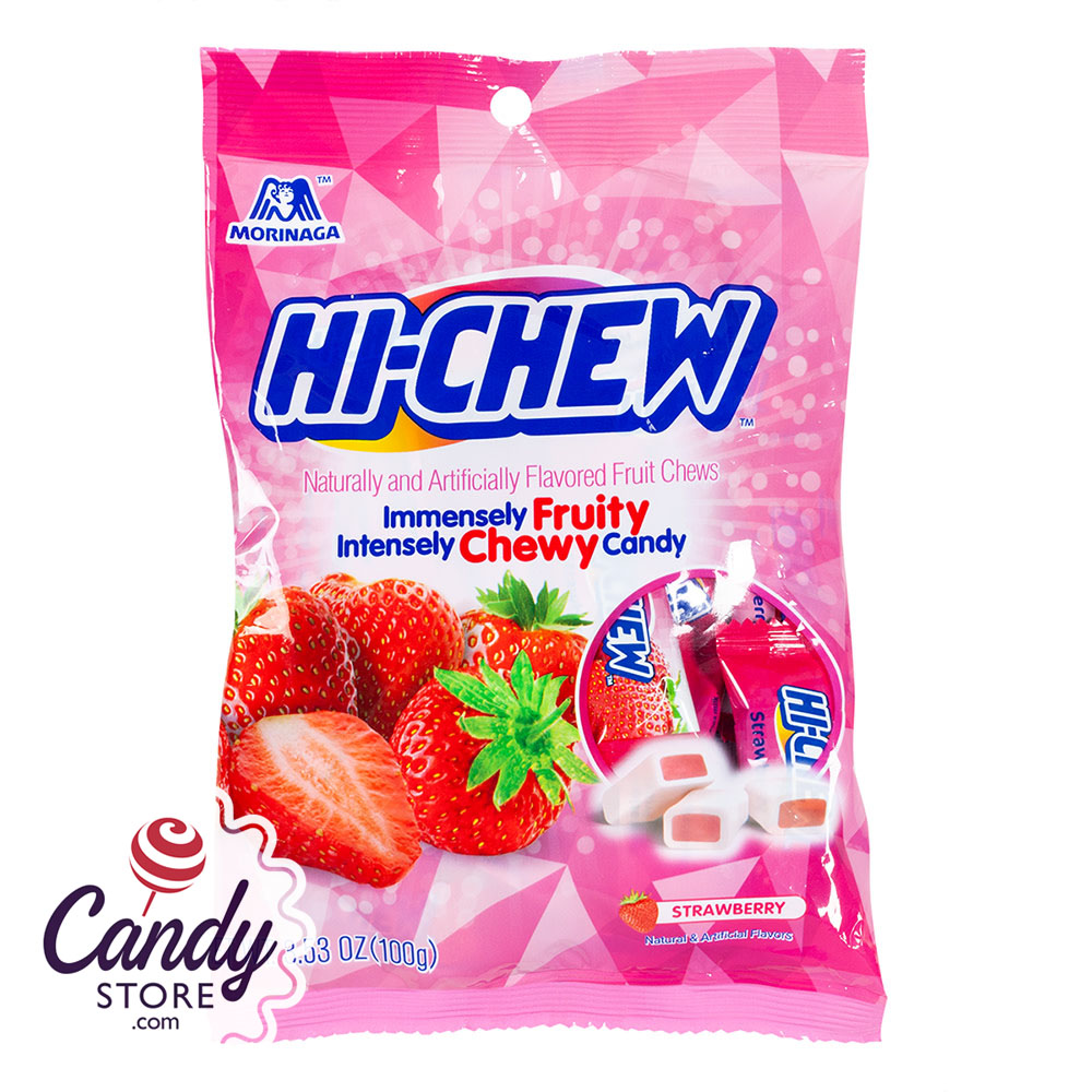 Hi-Chew Strawberry 3.53oz Peg Bag - 6ct | CandyStore.com