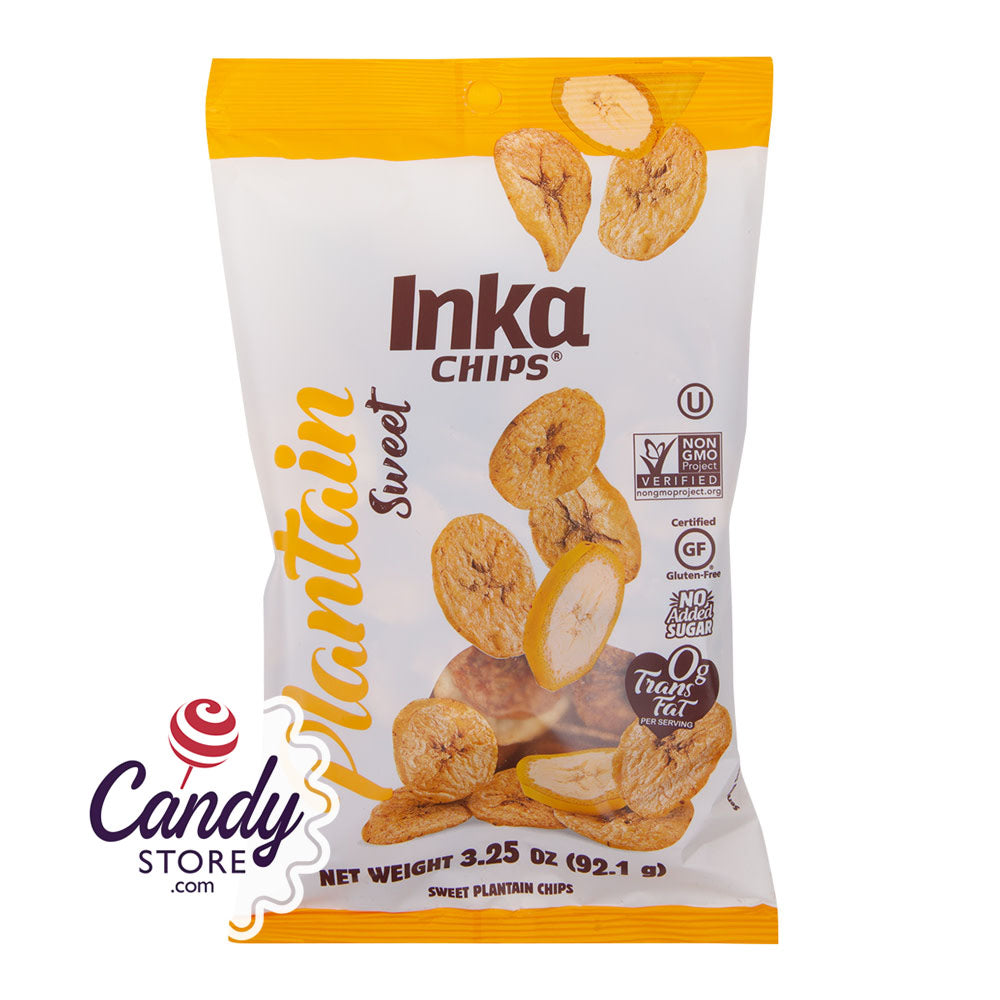 Inka Sweet Plantain Chips 4oz Pouch 12ct - CandyStore.com