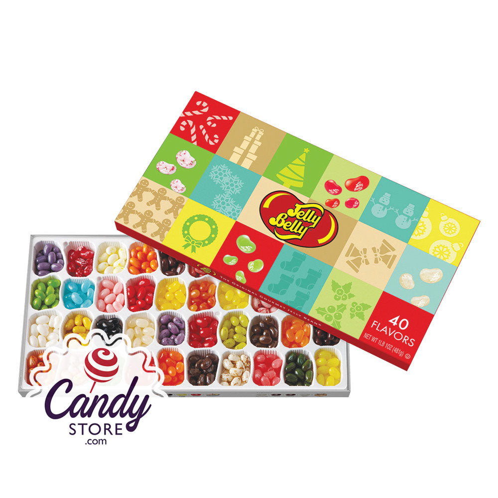 Jelly Belly 40-Flavor Jelly Beans 17oz Christmas Gift Boxes 5ct ...