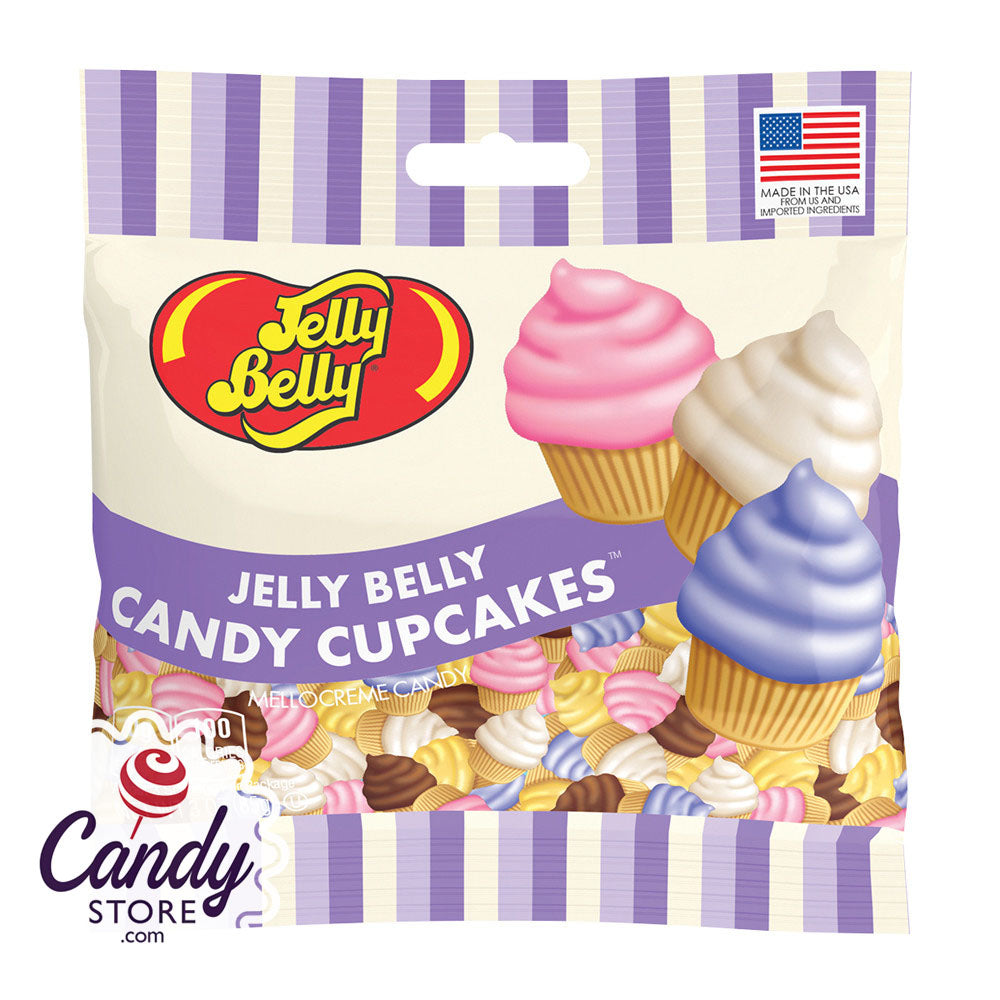Jelly Belly Candy Cupcake 3oz Peg Bags 12ct - CandyStore.com