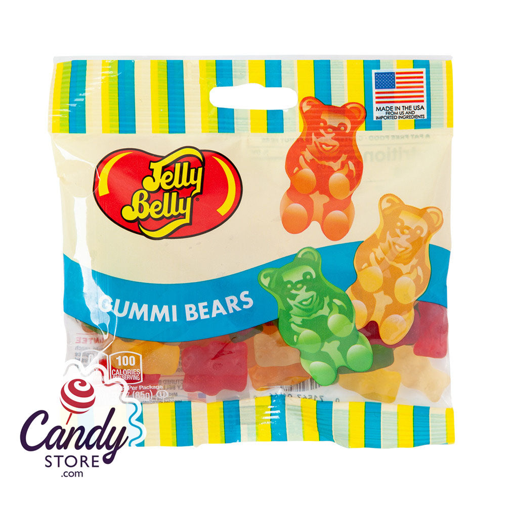 Jelly Belly Gummi Bears 12ct Peg Bags - CandyStore.com