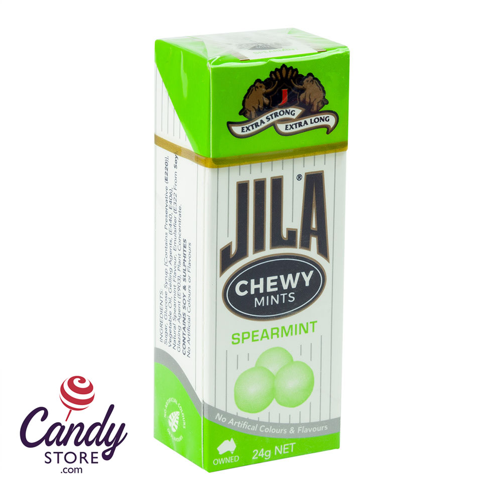 Jila Chewy Mints Spearmint 0.85oz - 12ct | CandyStore.com