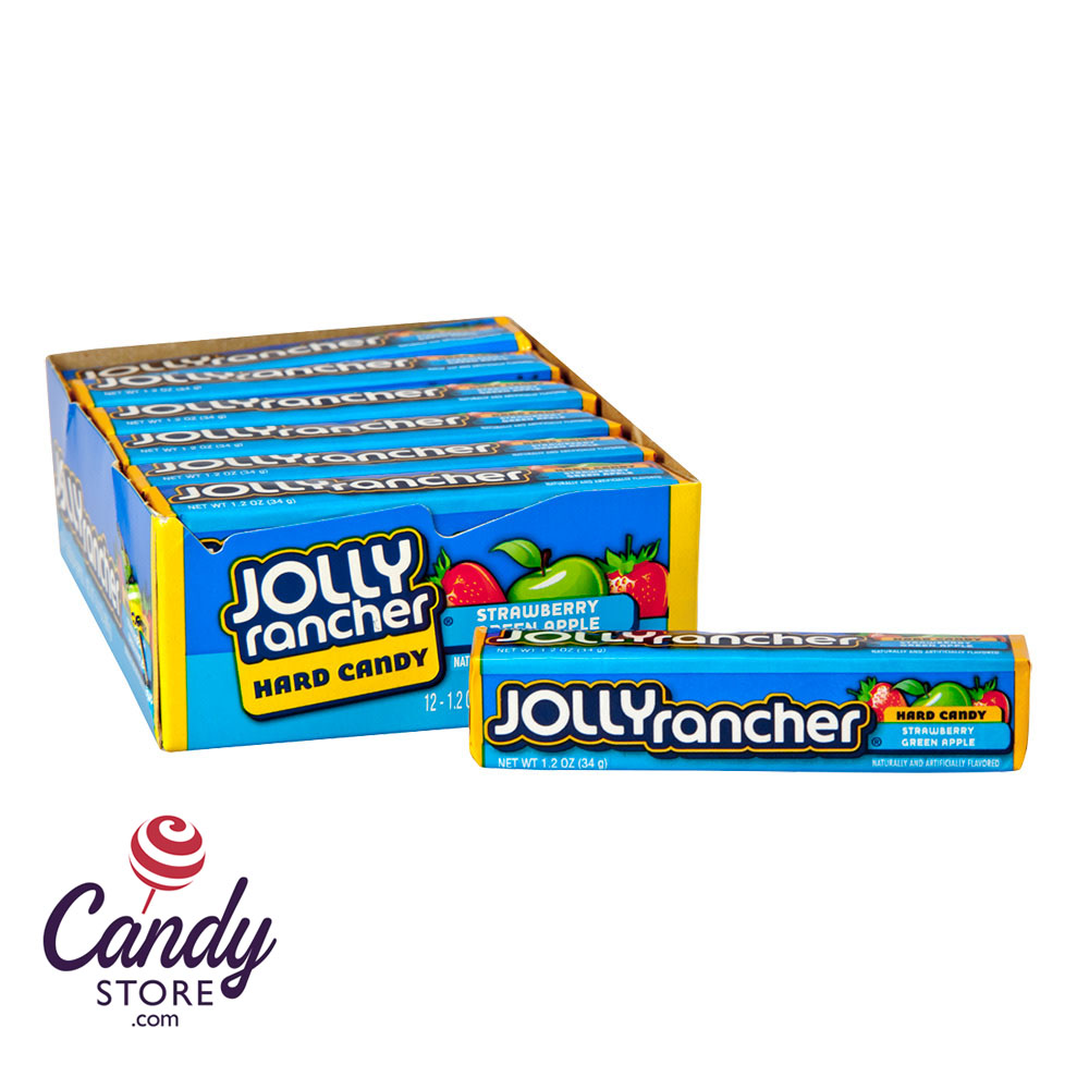 Jolly Rancher Strawberry & Green Apple 1.2oz Bar - 12ct