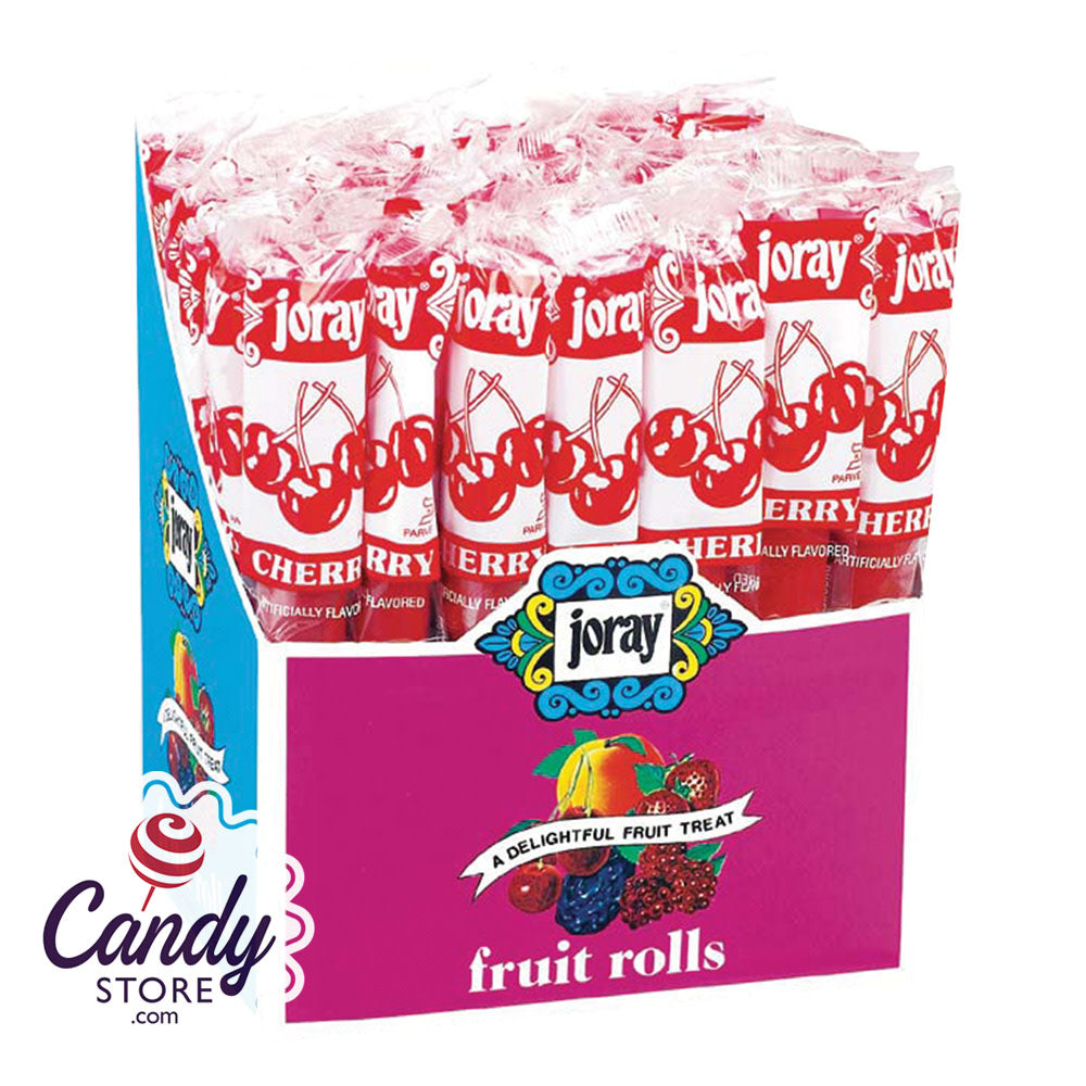 Joray Cherry Fruit Rolls 0.75oz 48ct - CandyStore.com