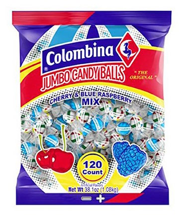 Jumbo Cherry Blue Raspberry Balls - 120ct | CandyStore.com
