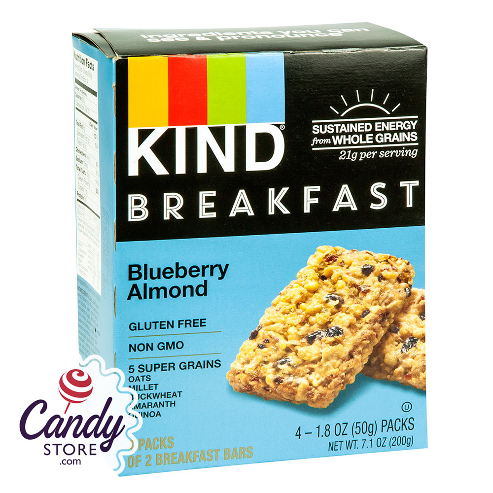 Kind Bars Blueberry Almond Breakfast 4 Pc 7.1oz Box - 8ct – CandyStore.com