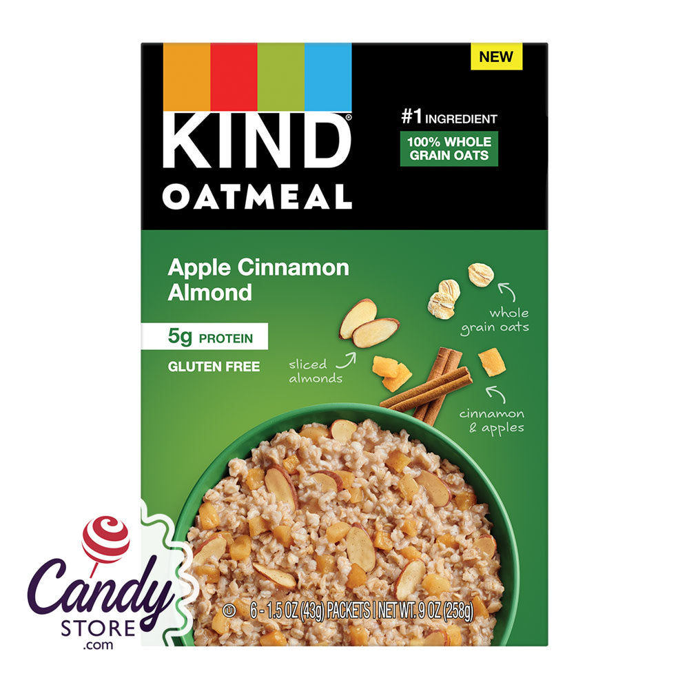 Kind Oatmeal Apple Cinnamon Almond 6ct 9.06oz 5ct - CandyStore.com