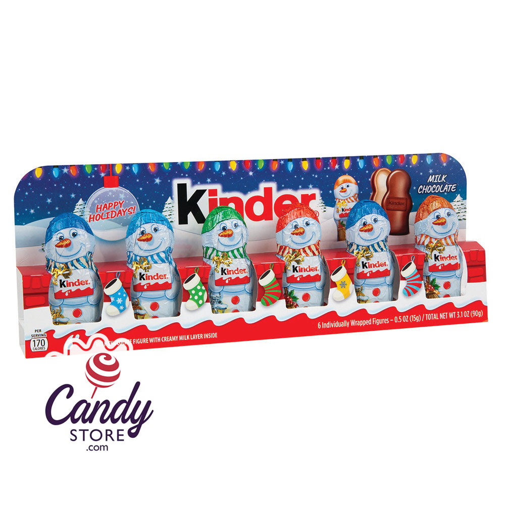 Kinder Mini Figures Snowmen Milk Chocolate With Creamy Milk Layer 6 ...