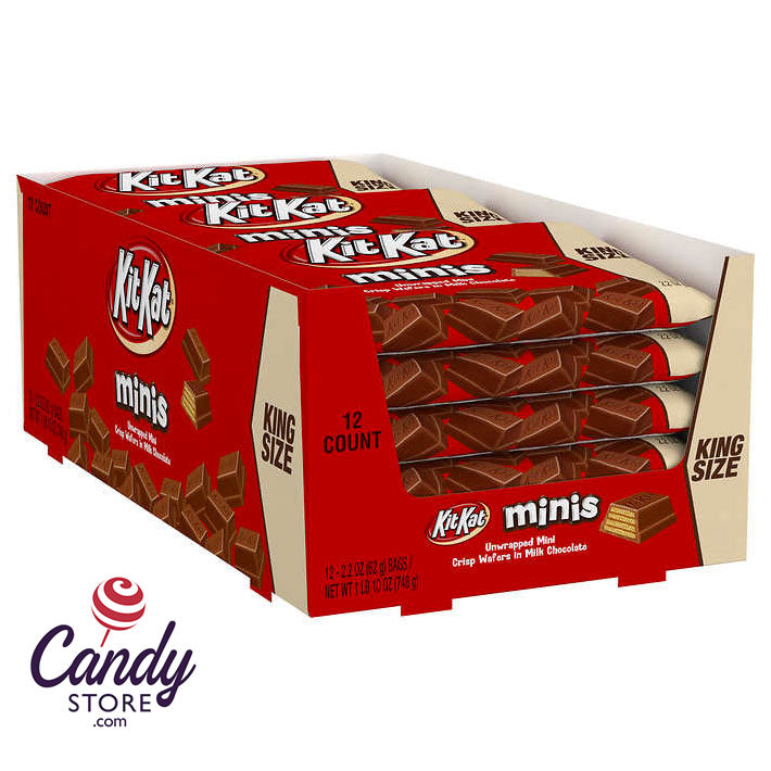 Kit Kat Minis Bars King Size Bags - 12ct | CandyStore.com