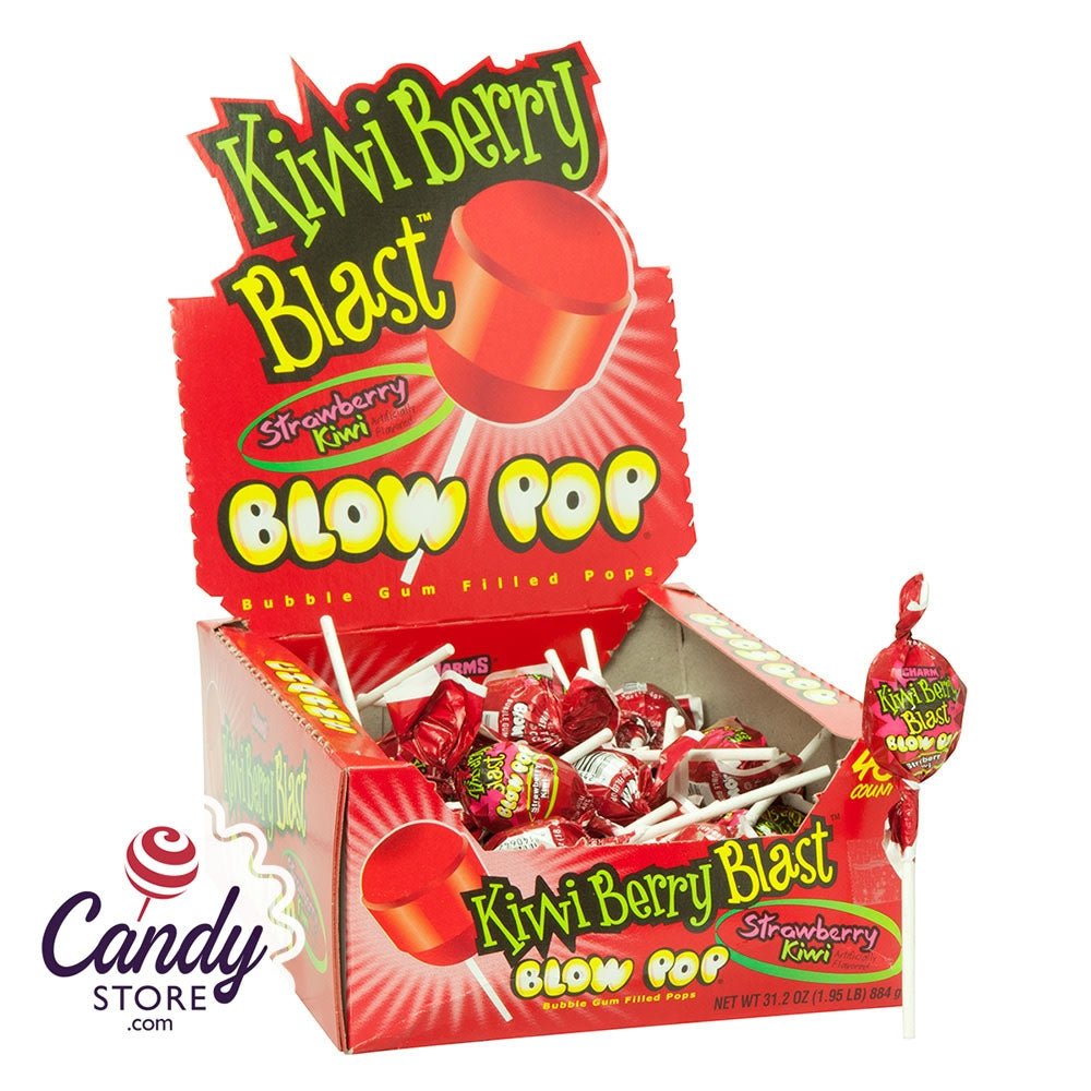 Kiwi Berry Blast Blow Pops - 48ct | CandyStore.com