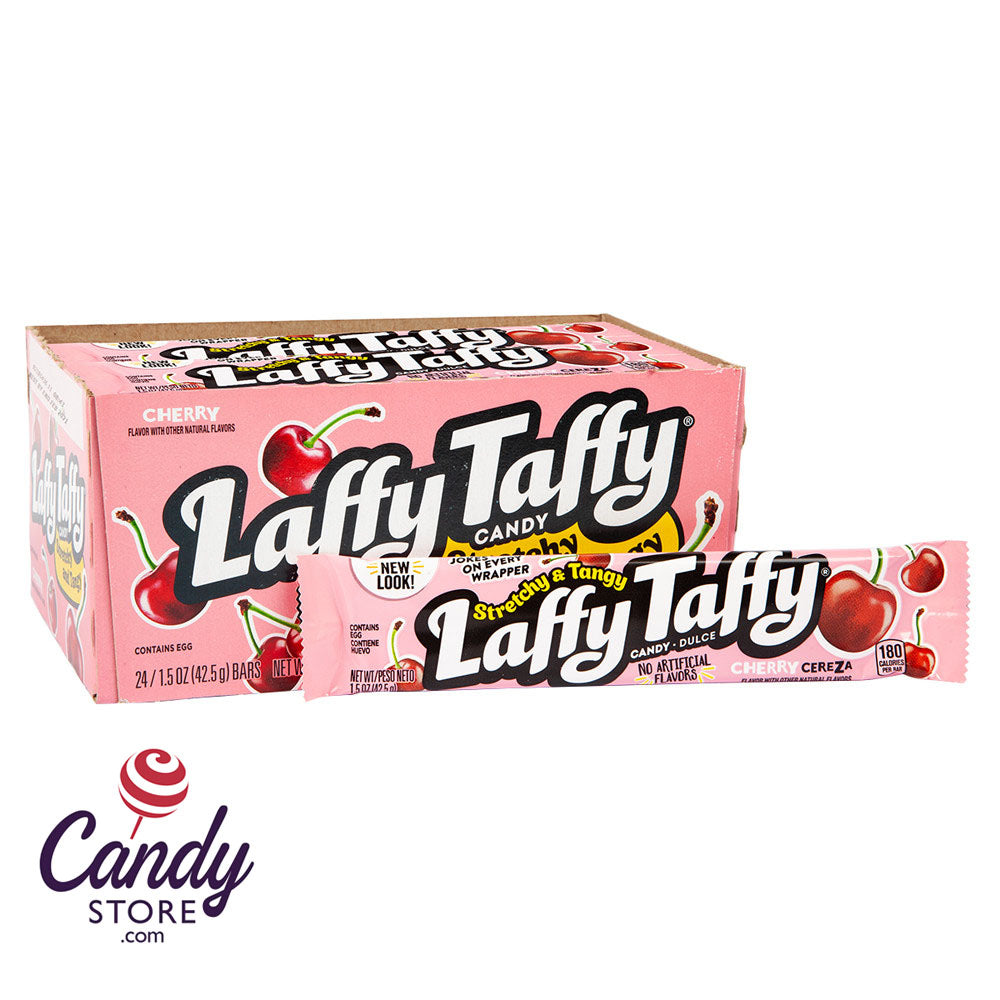 Laffy Taffy Cherry 1.5oz Bar - 24ct | CandyStore.com