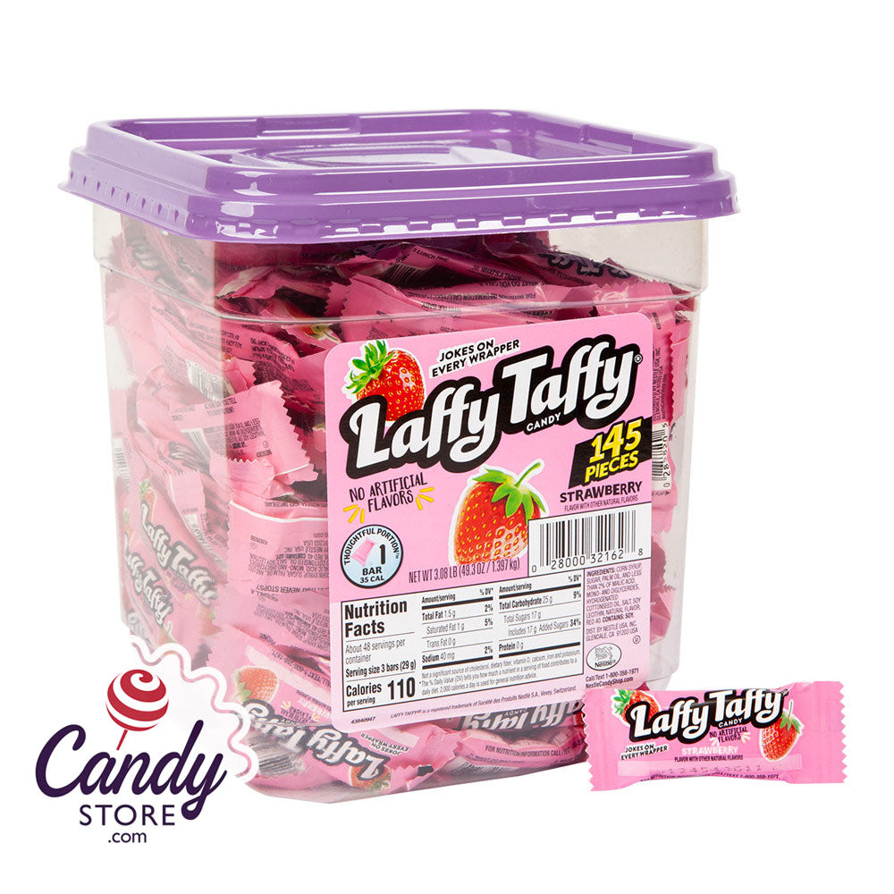Laffy Taffy Mini Strawberry Tub - 145ct | CandyStore.com