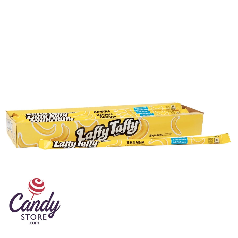 Banana Laffy Taffy Ropes 24ct - CandyStore.com