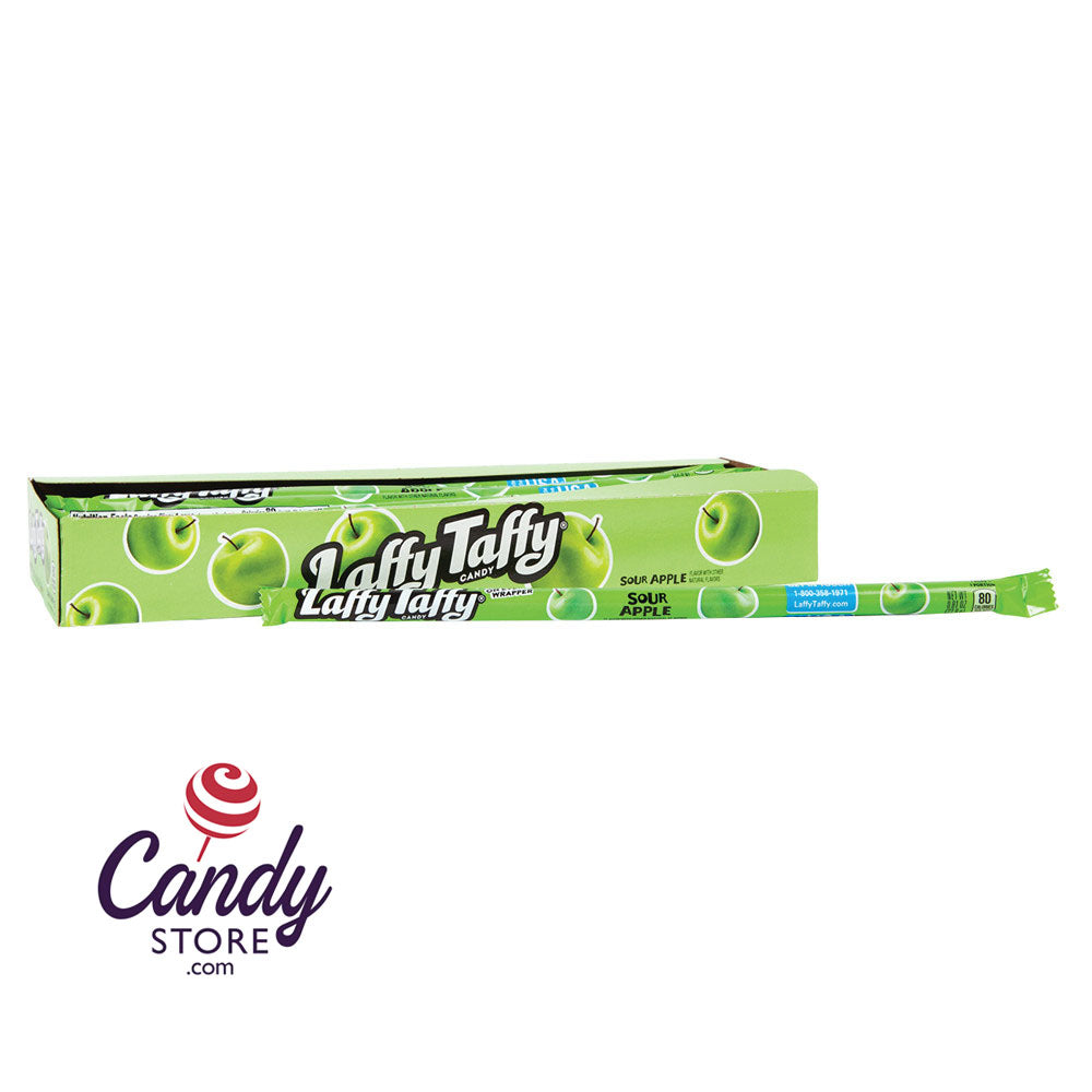 Sour Apple Laffy Taffy Ropes 24ct - CandyStore.com