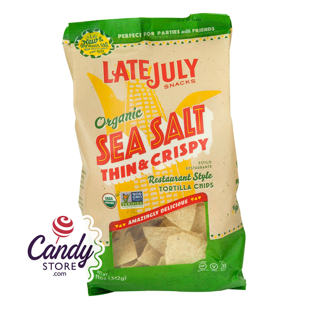 Late July Organic Restaurant Style Sea Salt Tortilla Chips 11oz Bags ...