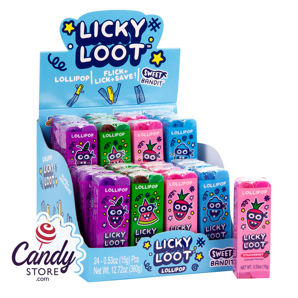 Licky Loot Lollipop 0.53oz - 24ct | CandyStore.com
