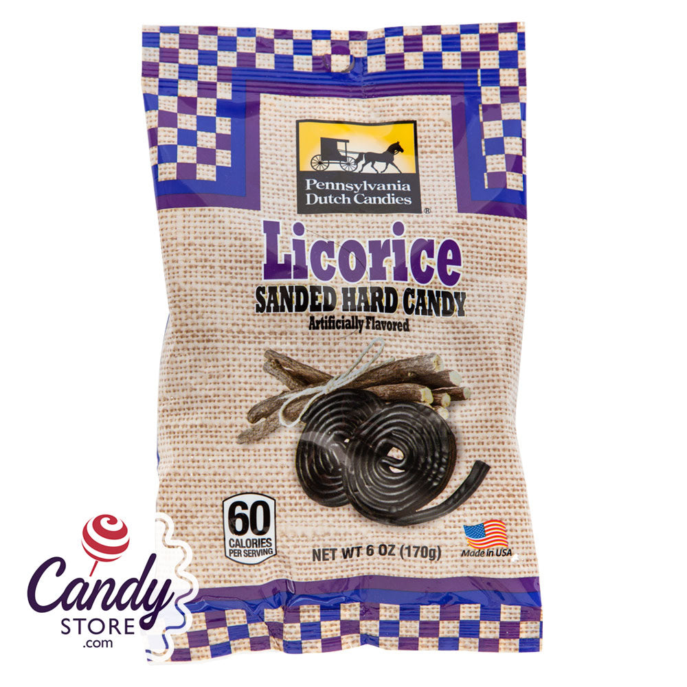 Licorice Sanded Candy Pennsylvania Dutch 36ct - CandyStore.com