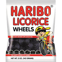 Haribo Licorice Wheels - 12ct | CandyStore.com