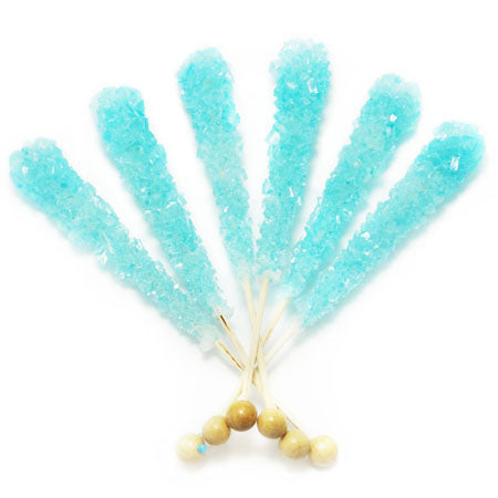 Light Blue Rock Candy Sticks - 120ct | CandyStore.com