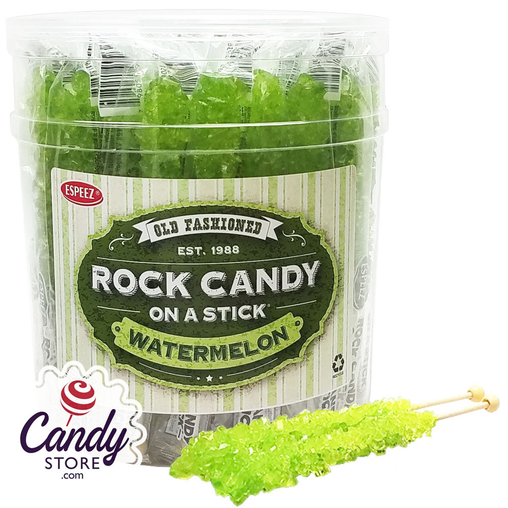 Light Green Rock Candy Crystal Sticks - 36ct | CandyStore
