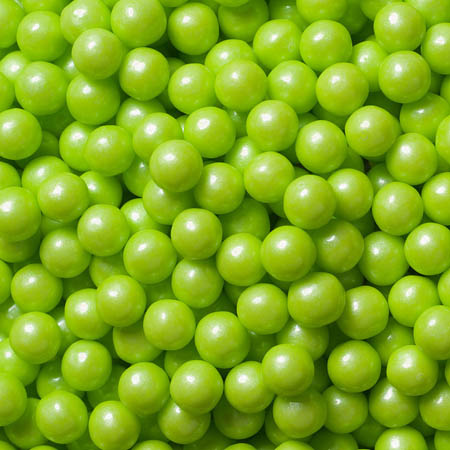 Lime Green Pearl Candy Beads - 10lb Bulk | CandyStore.com