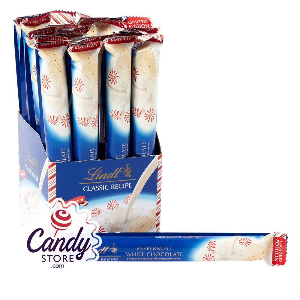 Lindt Classic Recipe Peppermint White Chocolate 1.2oz Stick 48ct ...