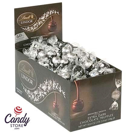 Lindt Lindor 60% Extra Dark Chocolate Truffles - 120ct – CandyStore.com