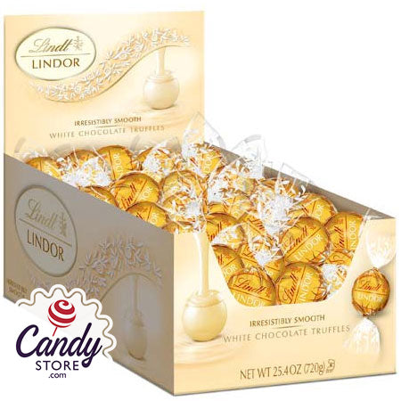 Lindt White Chocolate Lindor Truffles - 120ct | CandyStore – CandyStore.com
