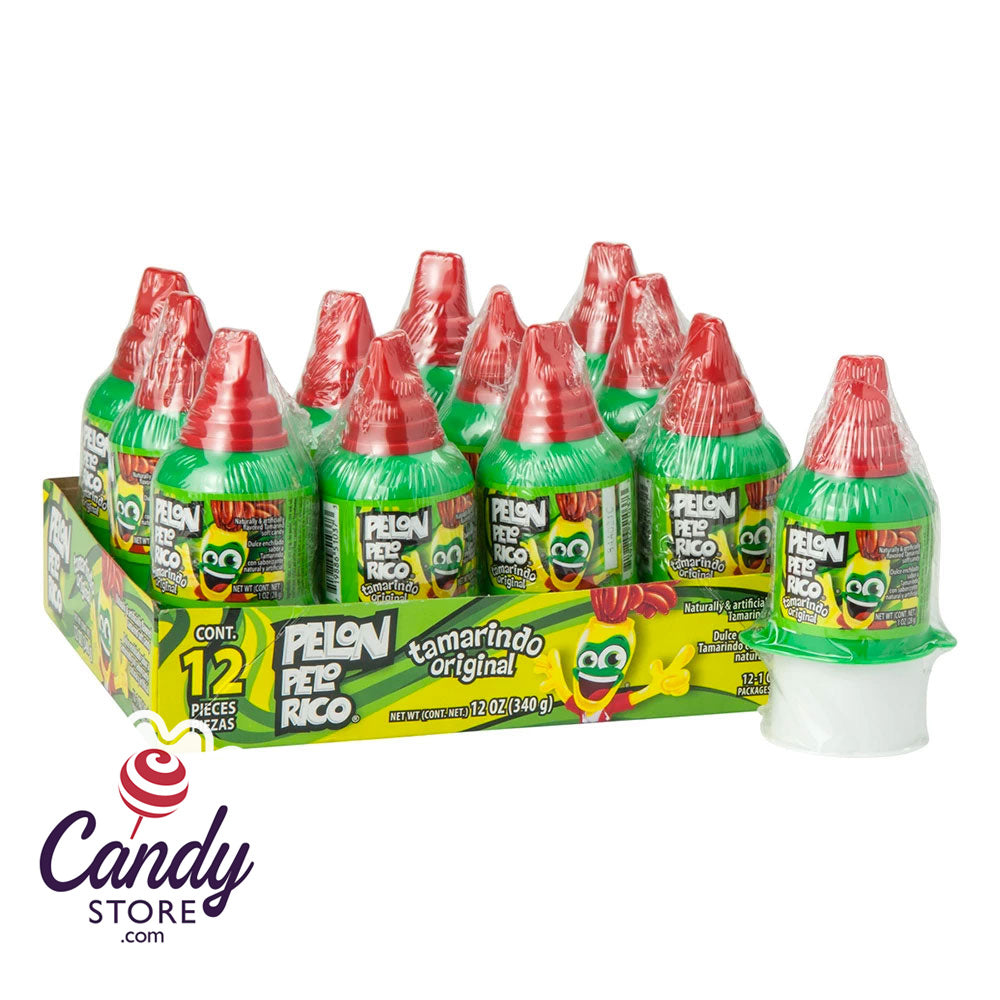 Lorena Pelon Pelo Rico Tamarind Chili Candy 1oz - 12ct