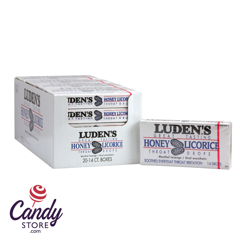 Luden's Honey Licorice Cough Drops - 20ct | CandyStore.com