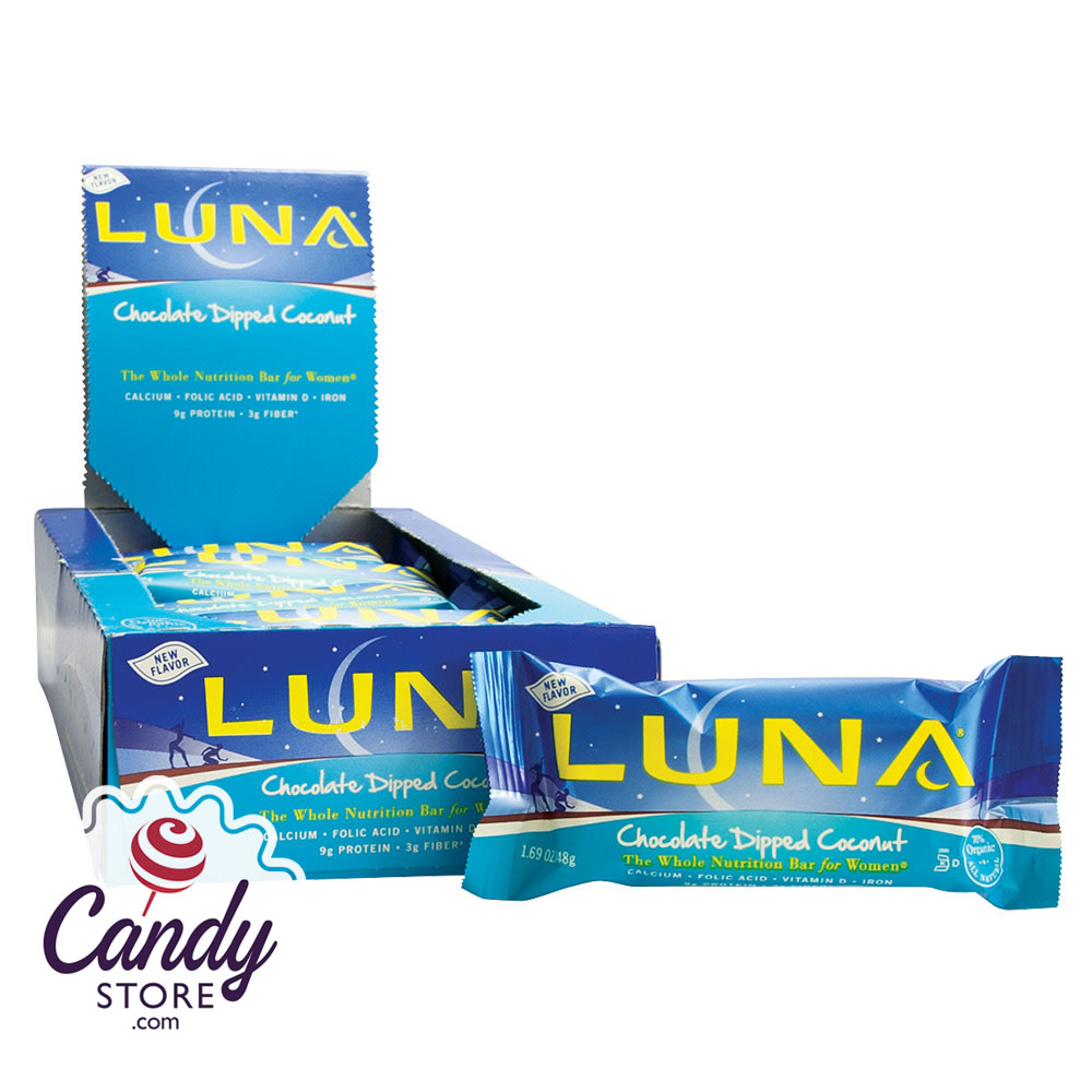 Luna Chocolate Dipped Coconut 1.69oz Bar - 15ct – CandyStore.com