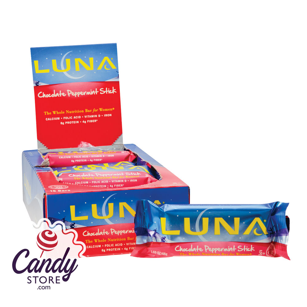 Luna Chocolate Peppermint Stick 1.69oz Bar - 15ct