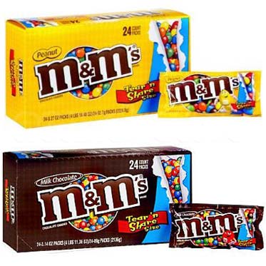 King Size M&M's Milk Chocolate - 24ct | CandyStore.com