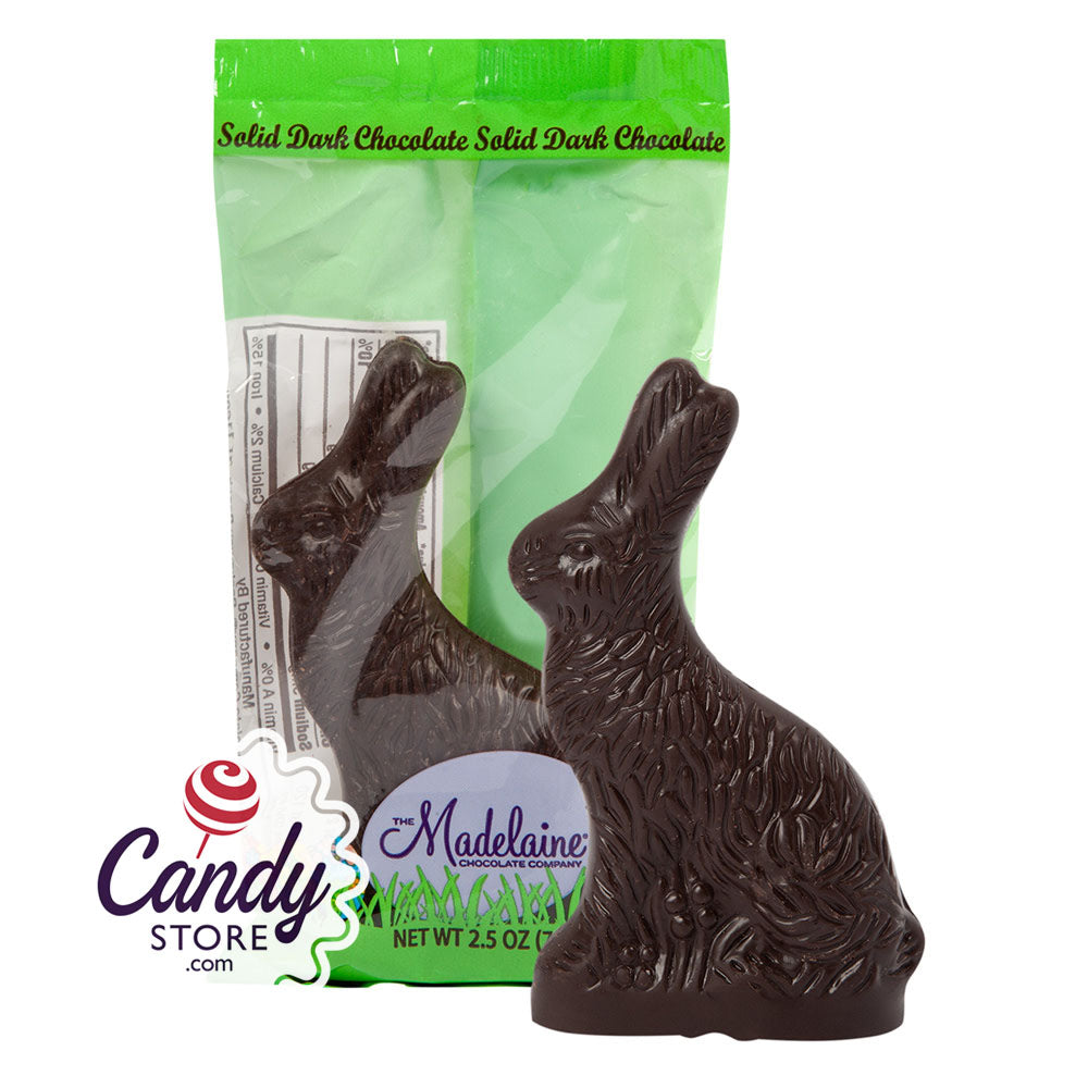 Madelaine Dark Chocolate Sitting Rabbit 2.5oz 48ct - CandyStore.com