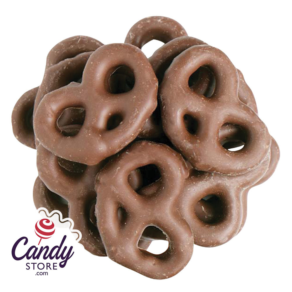 Milk Chocolate Mini Pretzels Maltitol 15lb Bulk - CandyStore.com