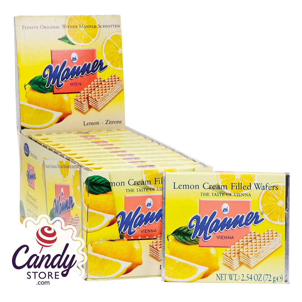 Manner Lemon Cream Wafers - 12ct | CandyStore.com